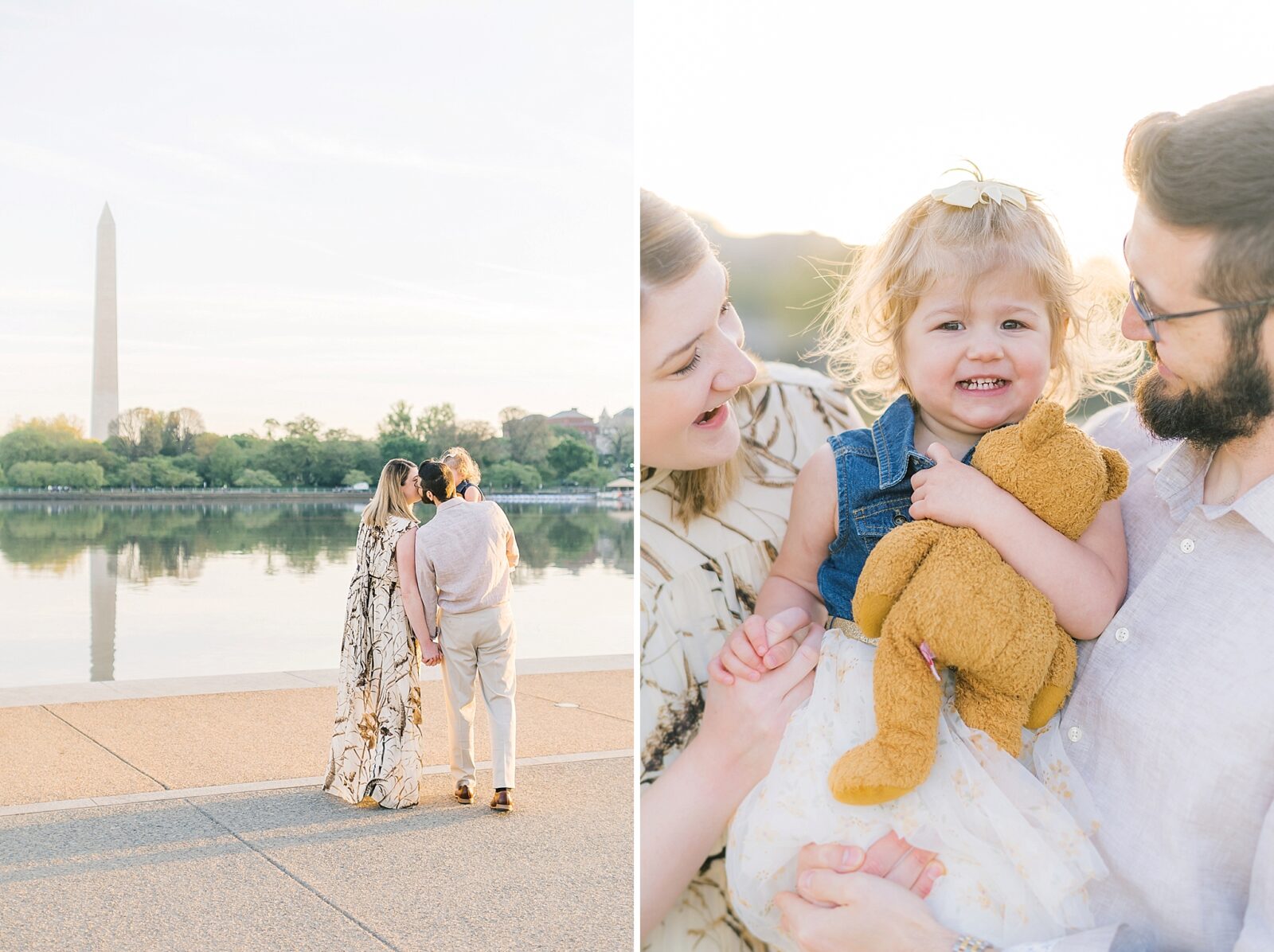 The Faber Family | Washington DC Memorials Sunrise Portraits