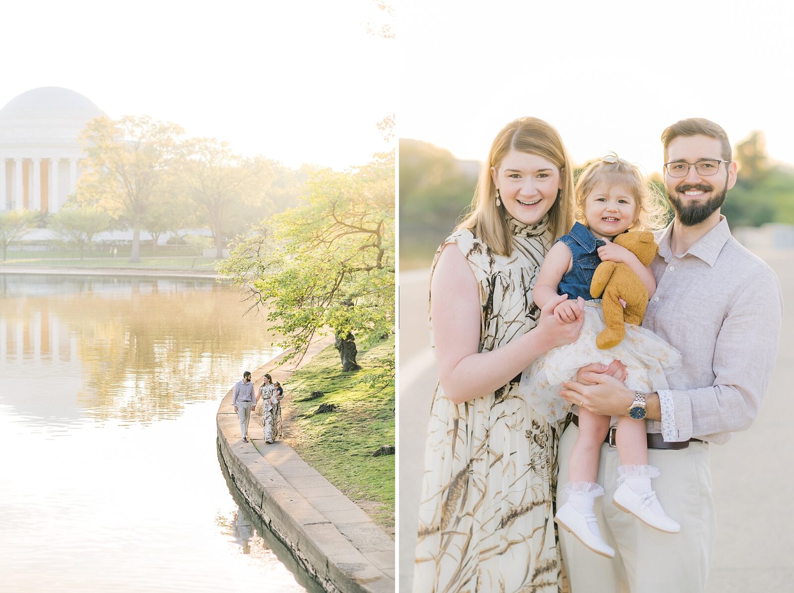 The Faber Family | Washington DC Memorials Sunrise Portraits