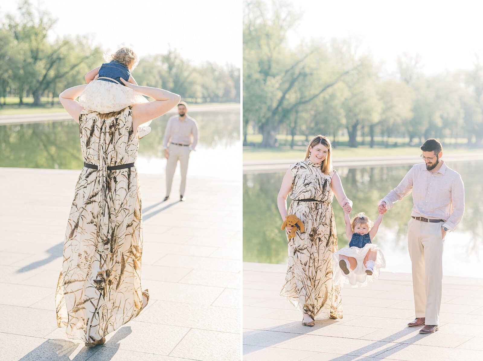 The Faber Family | Washington DC Memorials Sunrise Portraits