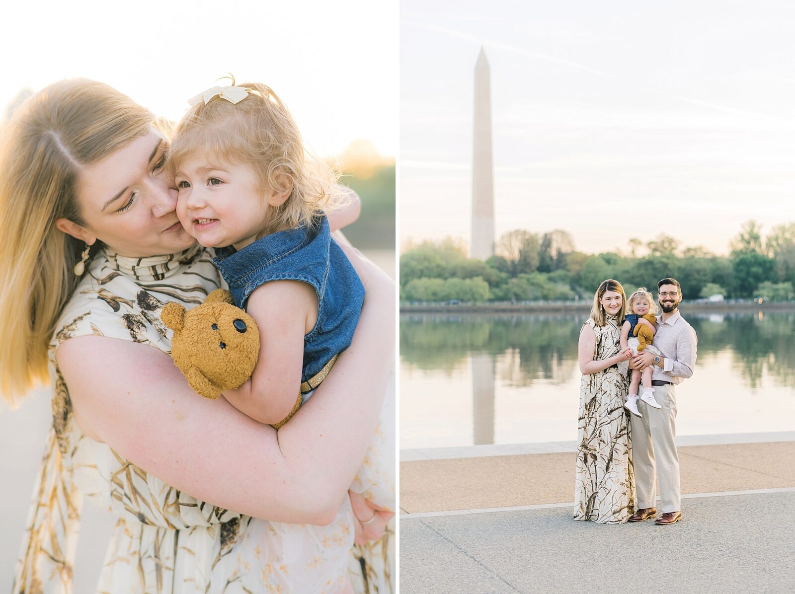 The Faber Family | Washington DC Memorials Sunrise Portraits